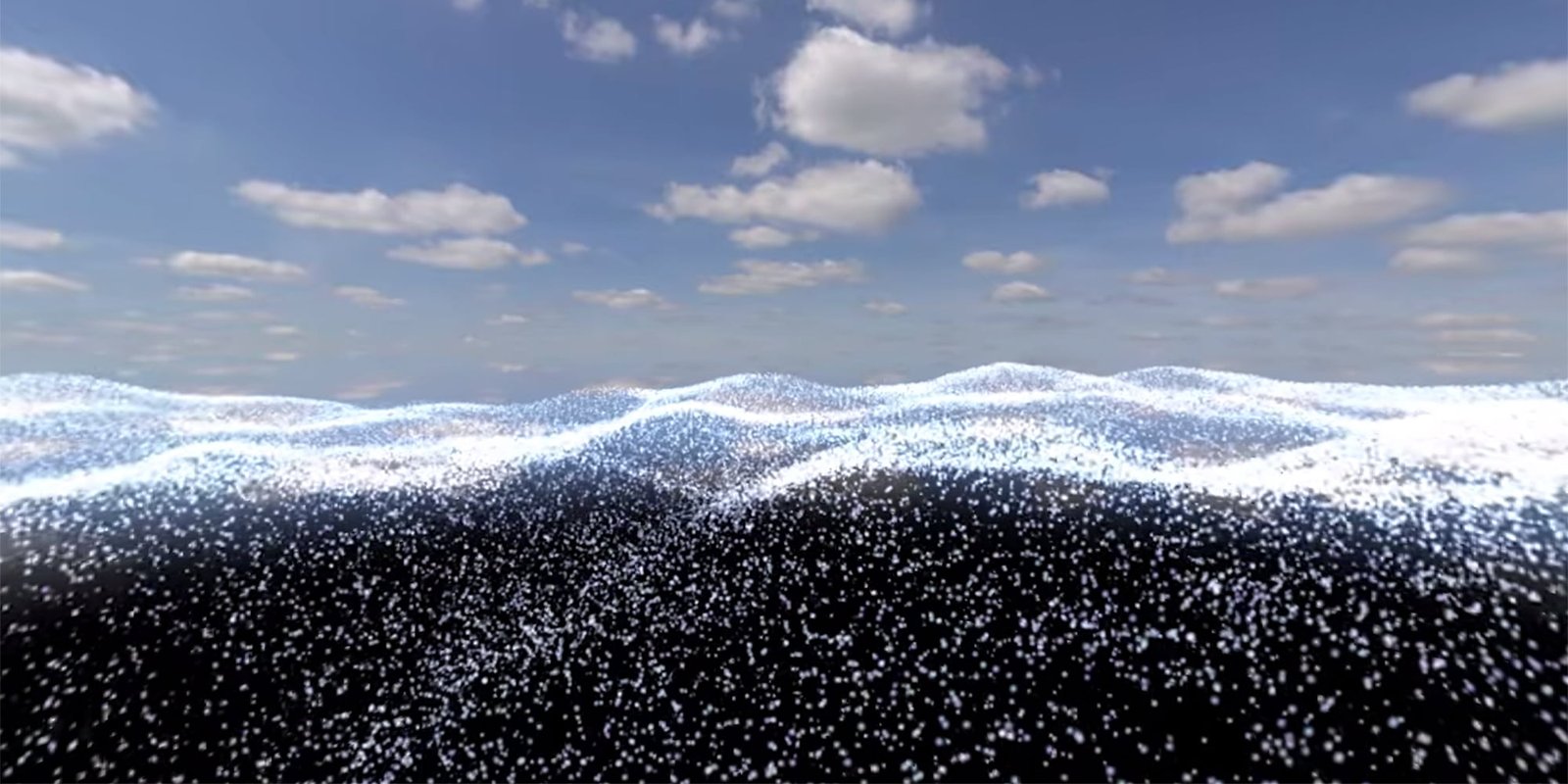VR world with waves - Motion 360 Studio